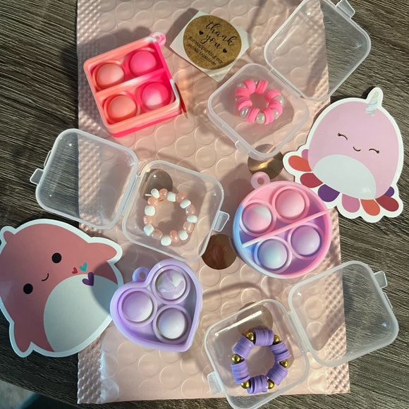 Toys | Squishmallow Inspired Fidget Lot Mini Pop Its | Poshmark